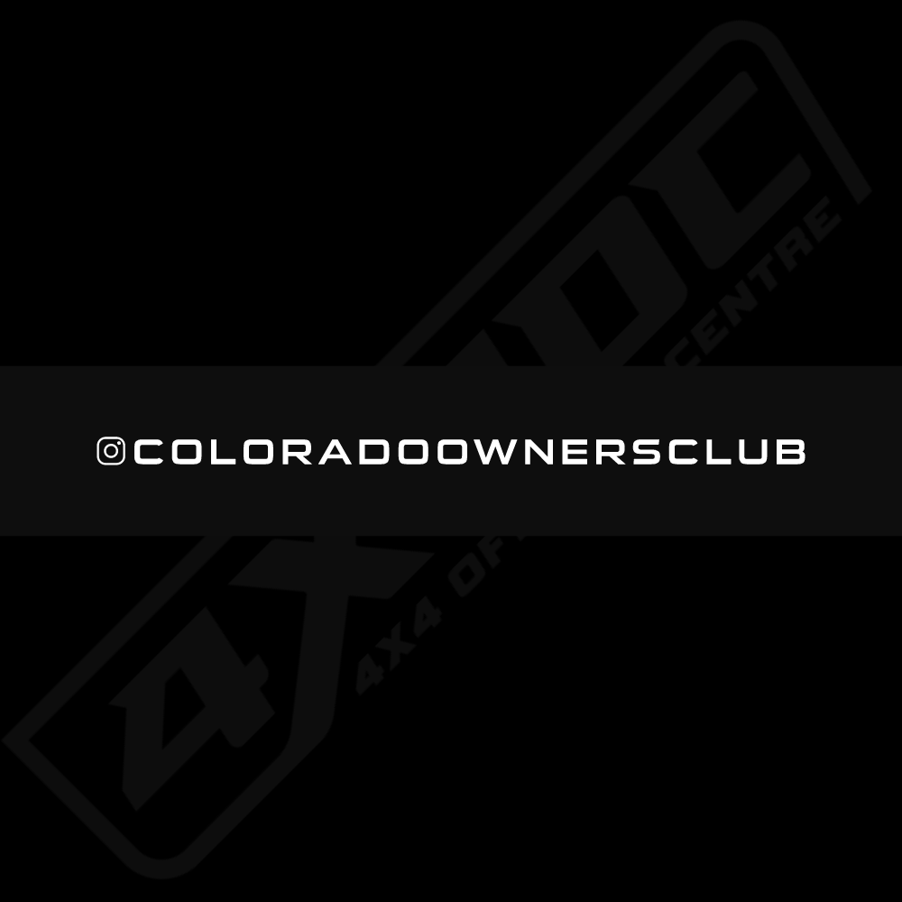 COC Windscreen Banner | Colorado Owners Club - 4x4 Offroad Centre