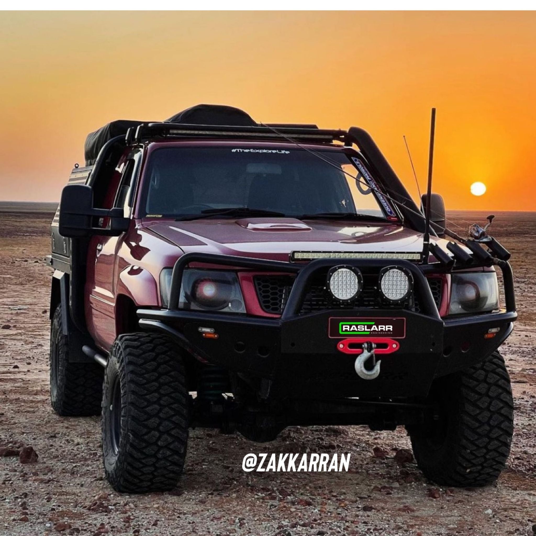 GU Nissan Patrol Hooped Azza Bull Bar - 4x4 Offroad Centre