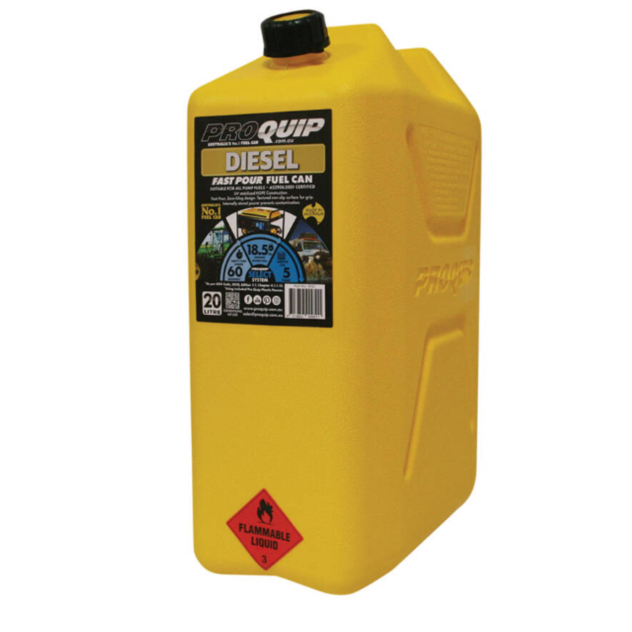Pro Quip Diesel Jerry Can 20 Litre - 4x4 Offroad Centre