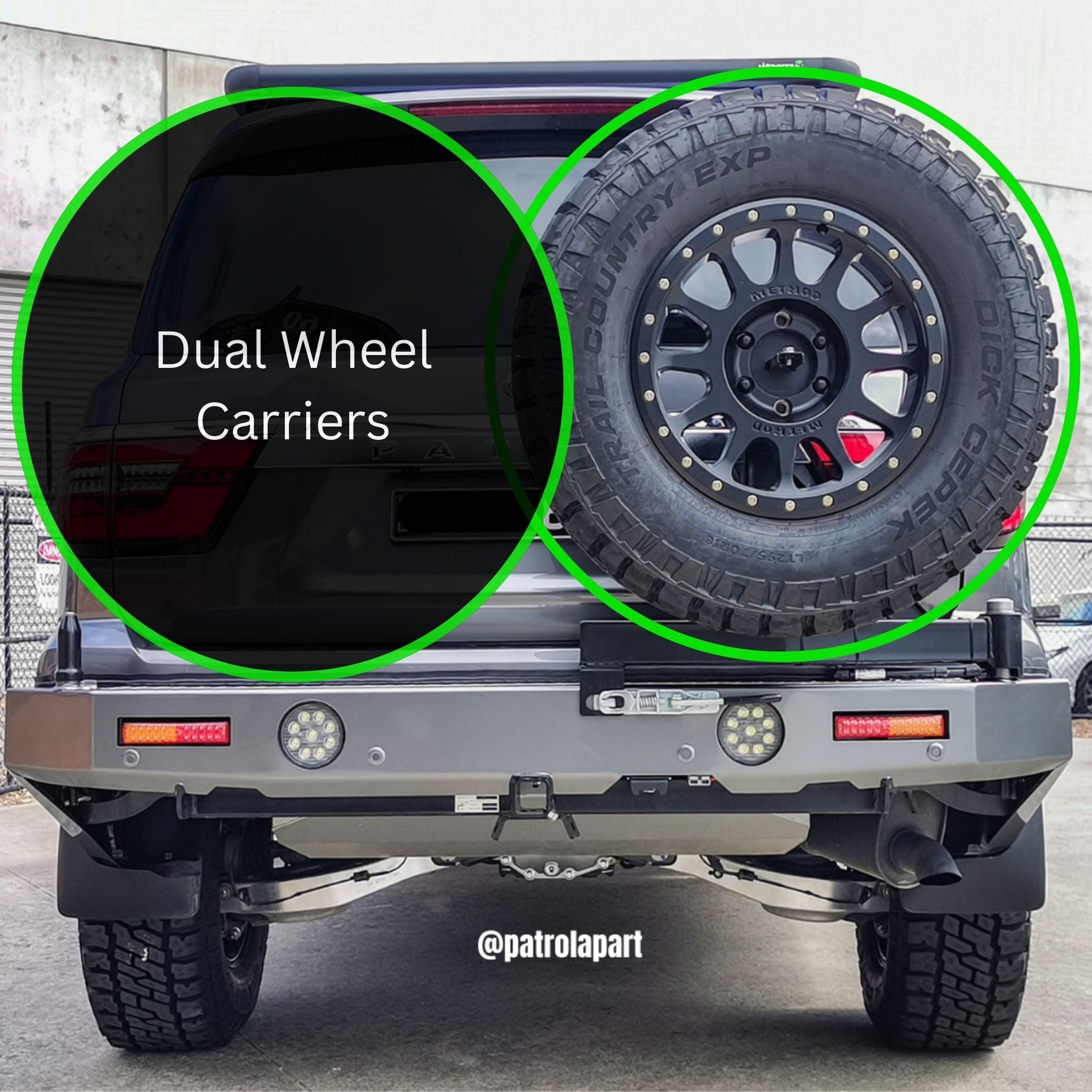 Dual Wheel Carriers ($850 each) - 4x4 Offroad Centre