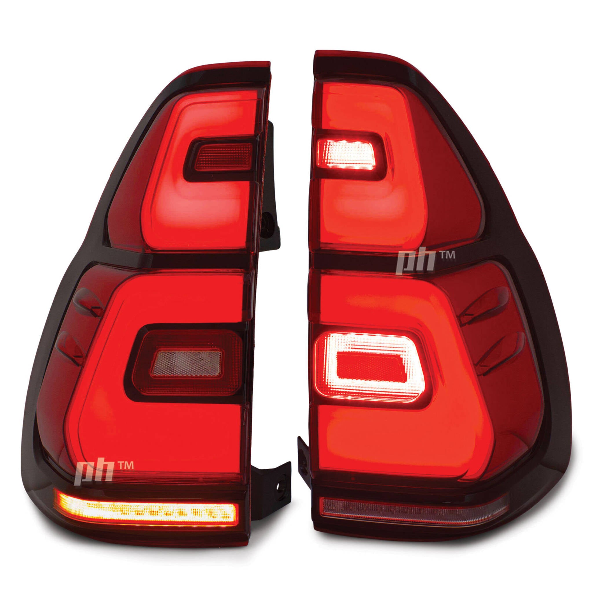 Upgrade Tail Lights Full LED PAIR fits Toyota Landcruiser Prado 120 Se ...