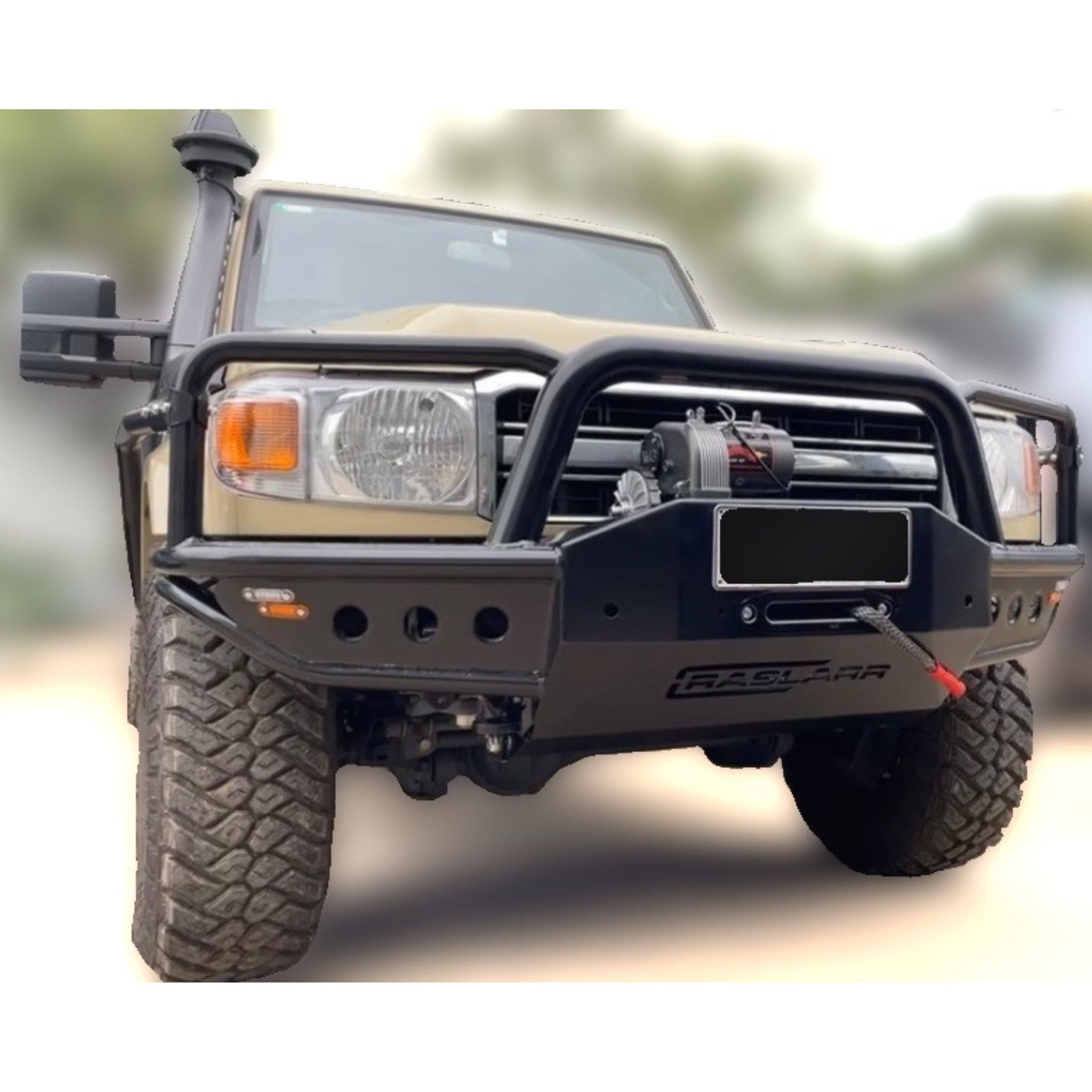 79 Series SINGLE Cab Toyota Landcruiser Azza Bull Bar - 4x4 Offroad Centre