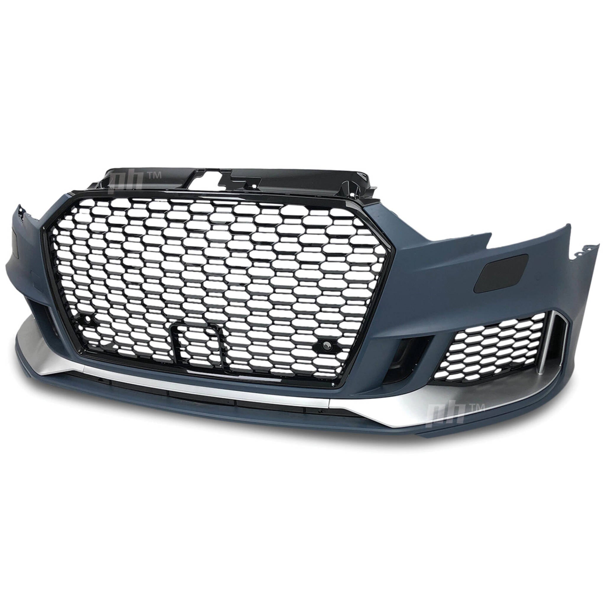 Upgrade Front Bumper Bar & Grill Kit RS3 Style Fits Audi A3 S3 8V 06/2 ...