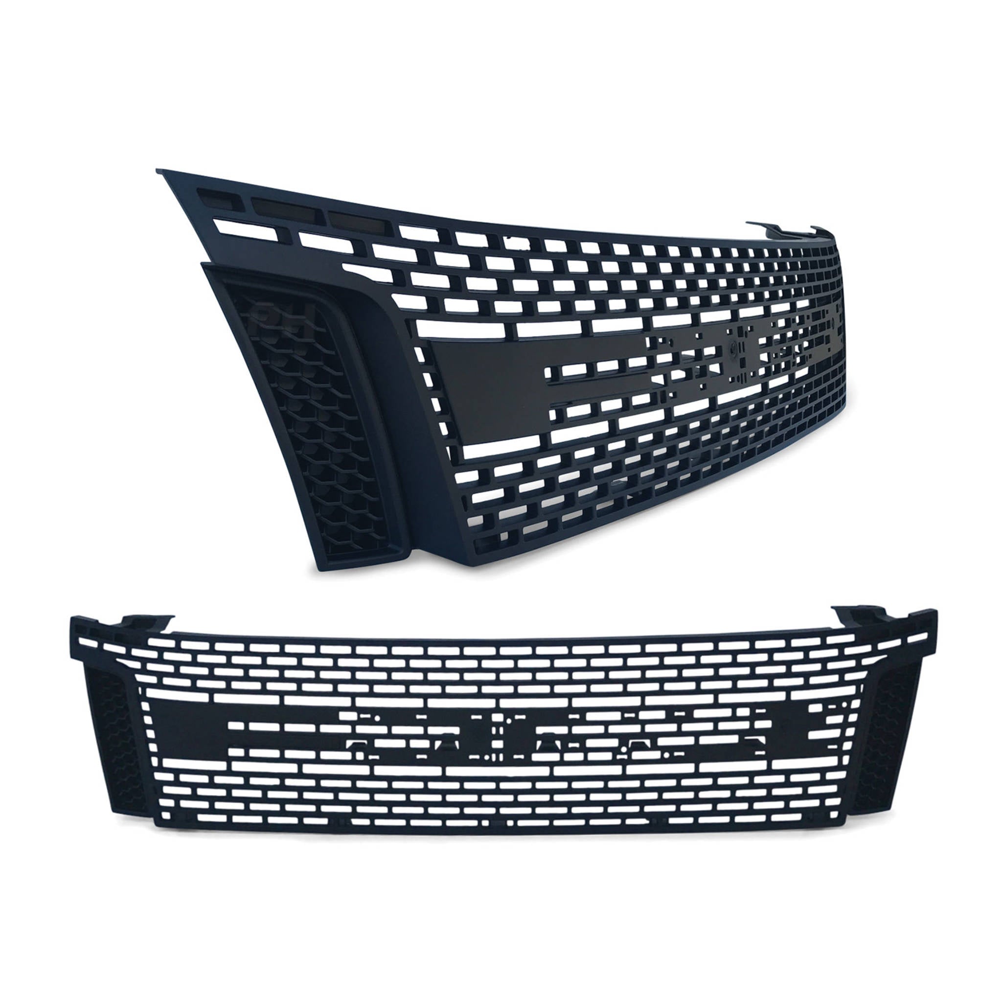 Mesh Style Upgrade Black Grill Fits Ford Ranger PX1 MK1 XLT XL Wildtra ...