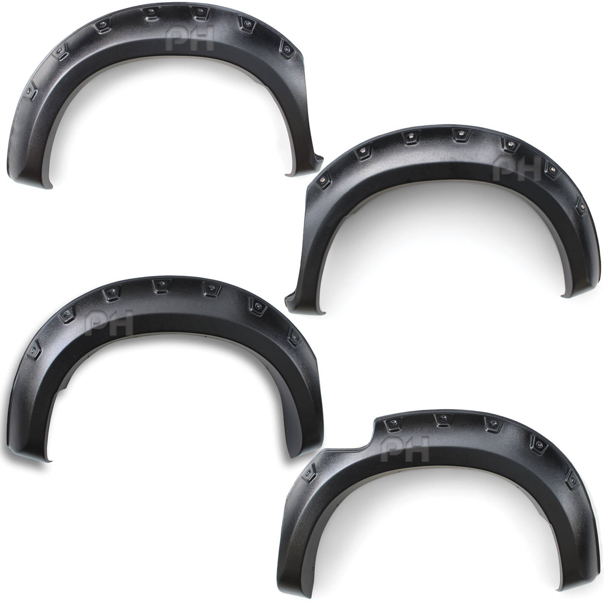 Wide Textured Bolt On Style Flare Kit 4 Piece fits Toyota Hilux N70 Du ...