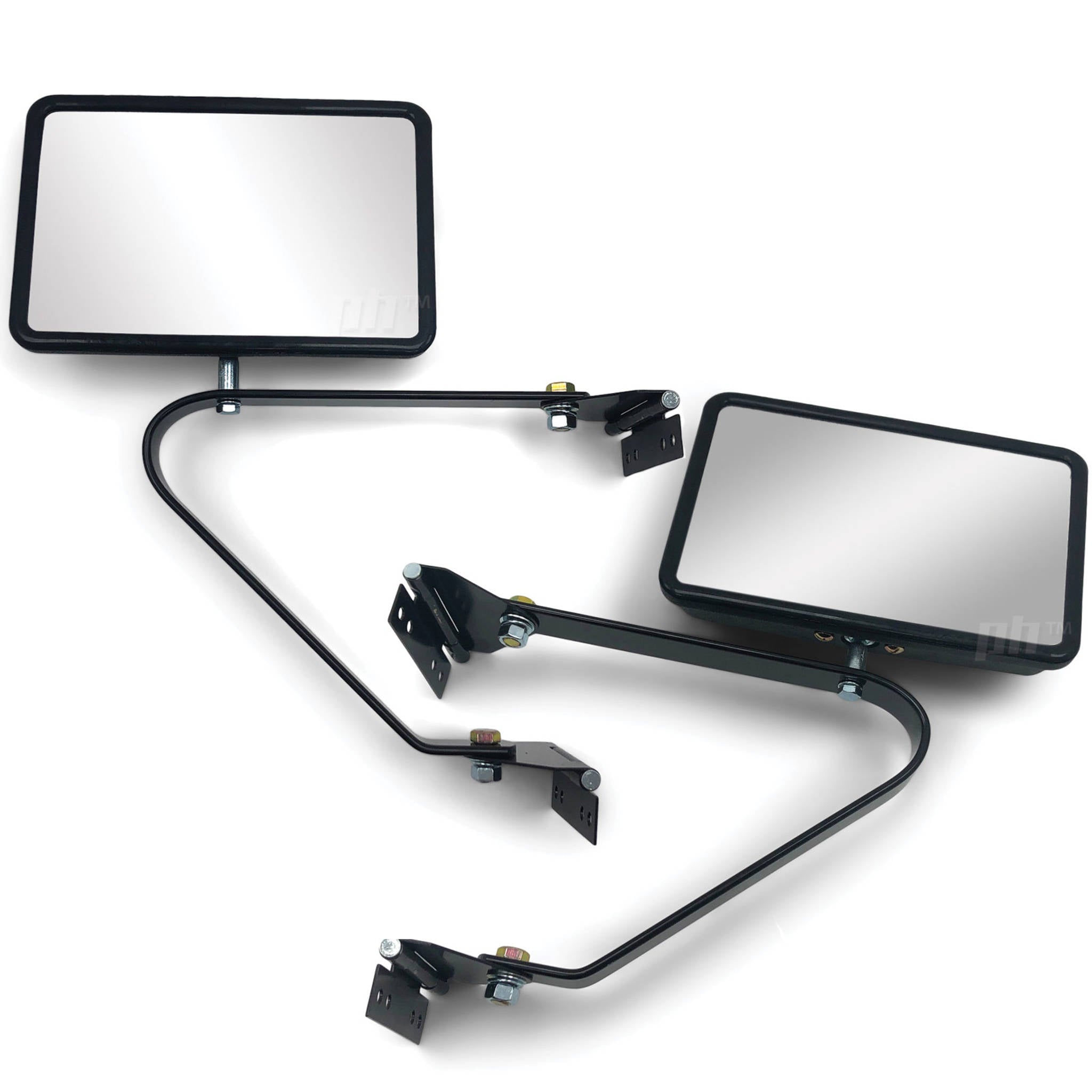 Universal Long Arm Trayback Door Mirrors PAIR – 4x4 Offroad Centre