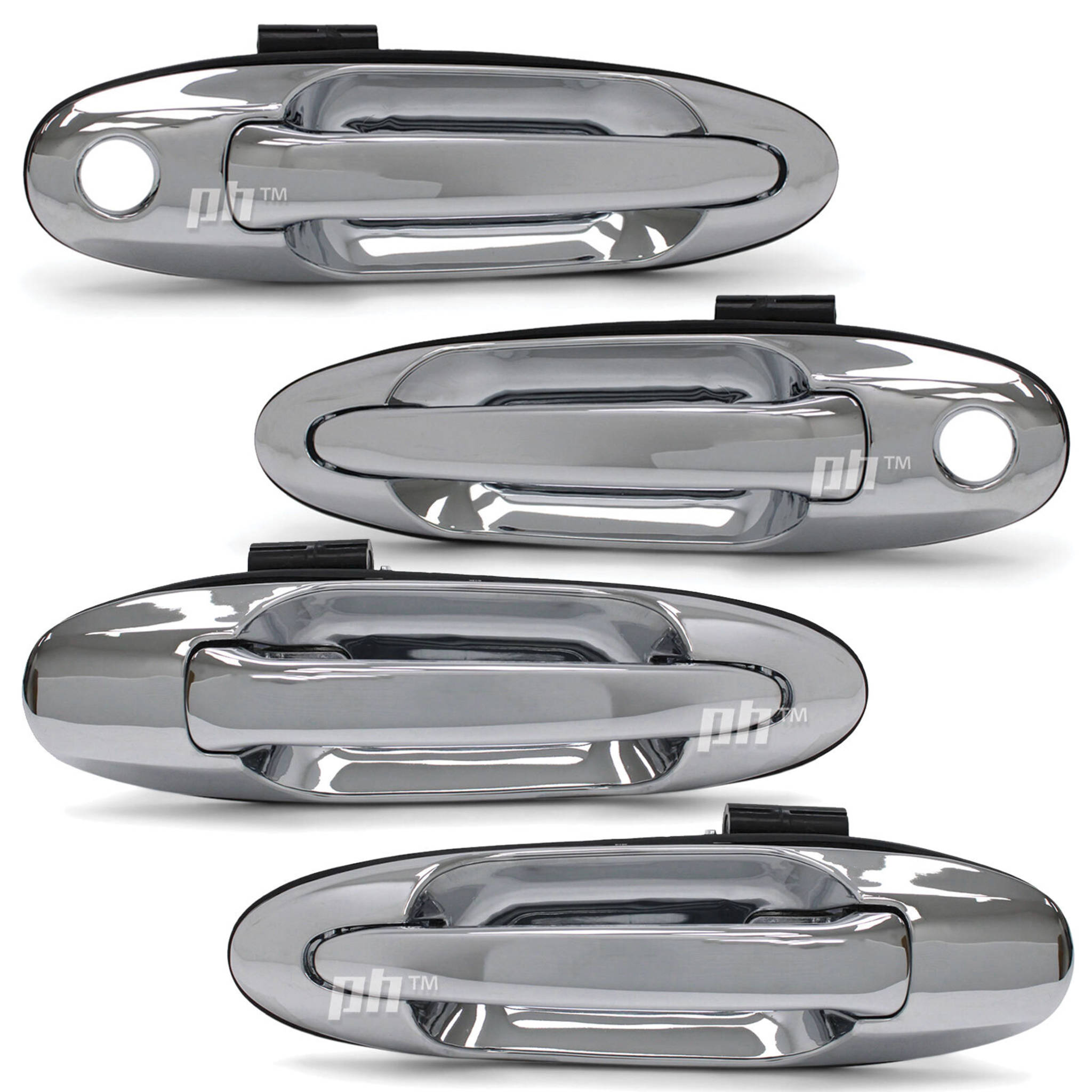 Outer Door Handle SET Chrome Fits Toyota Landcruiser 100 Series – 4x4 ...