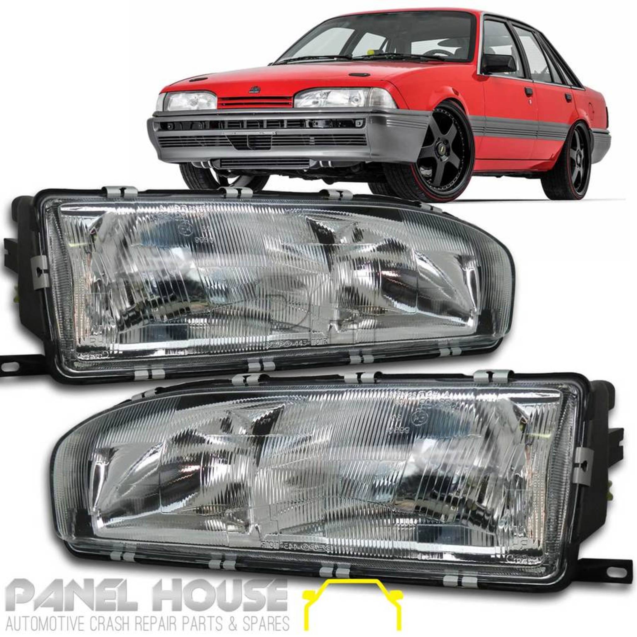 Headlights PAIR ADR fits Holden Commodore VL 1986 - 1988 – 4x4 Offroad ...