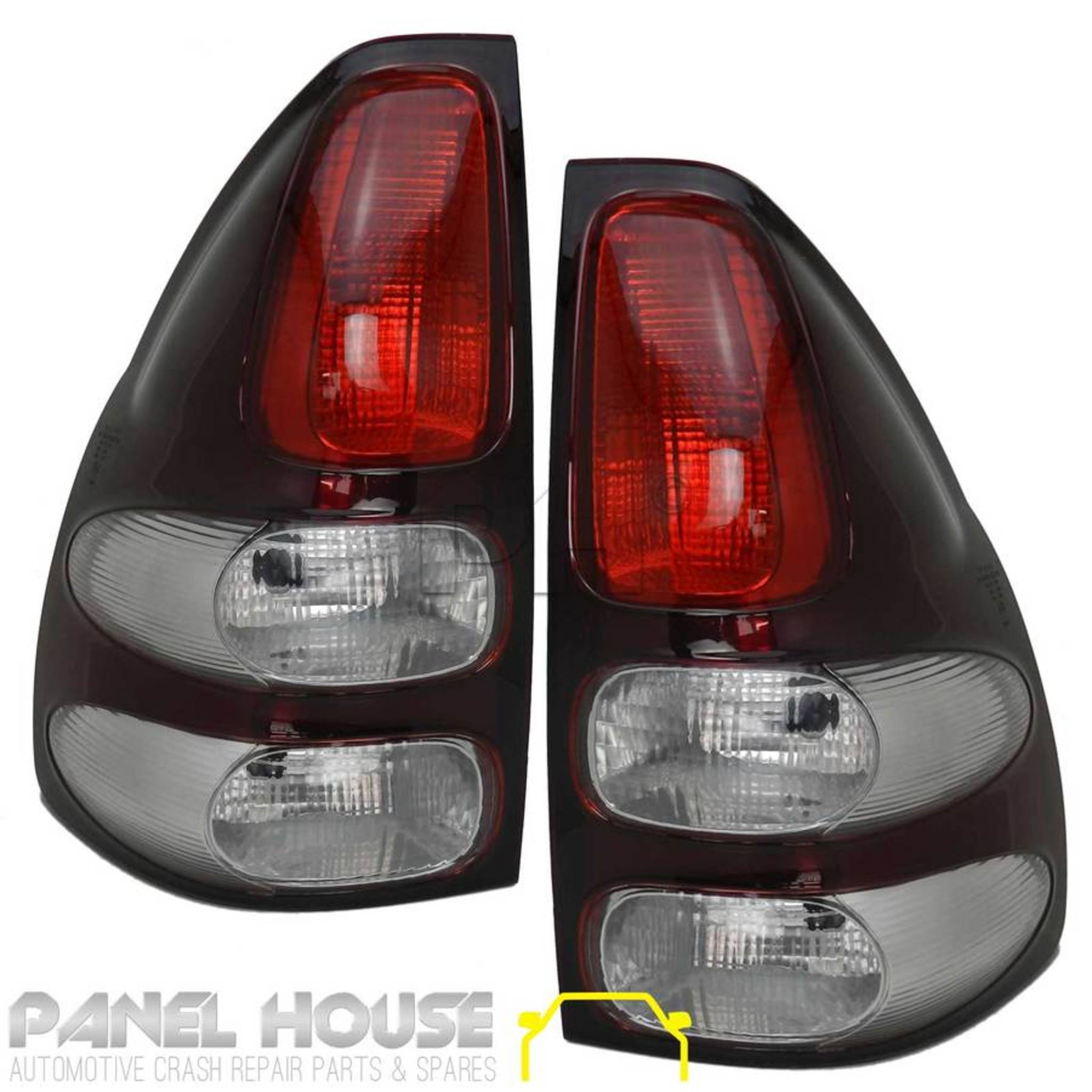 Tail Lights PAIR Fits Toyota Landcruiser Prado 120 Series 2002 - 2009 ...