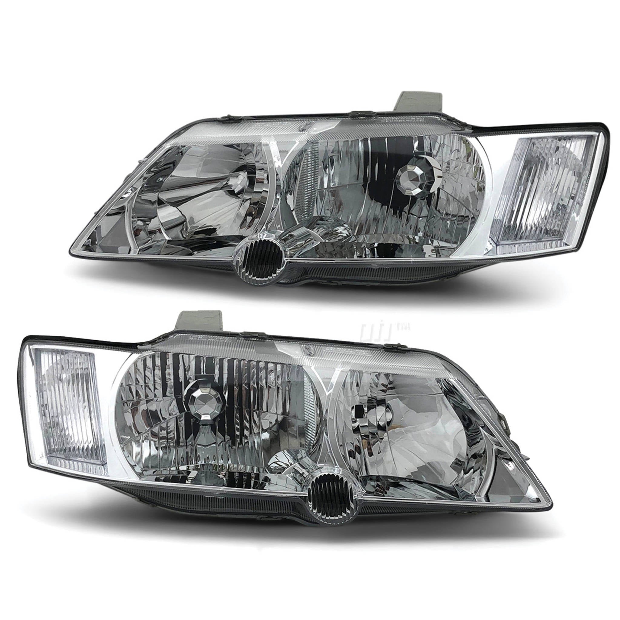 Headlights Chrome PAIR fits Holden Commodore VY 2002 - 2003 Executive ...