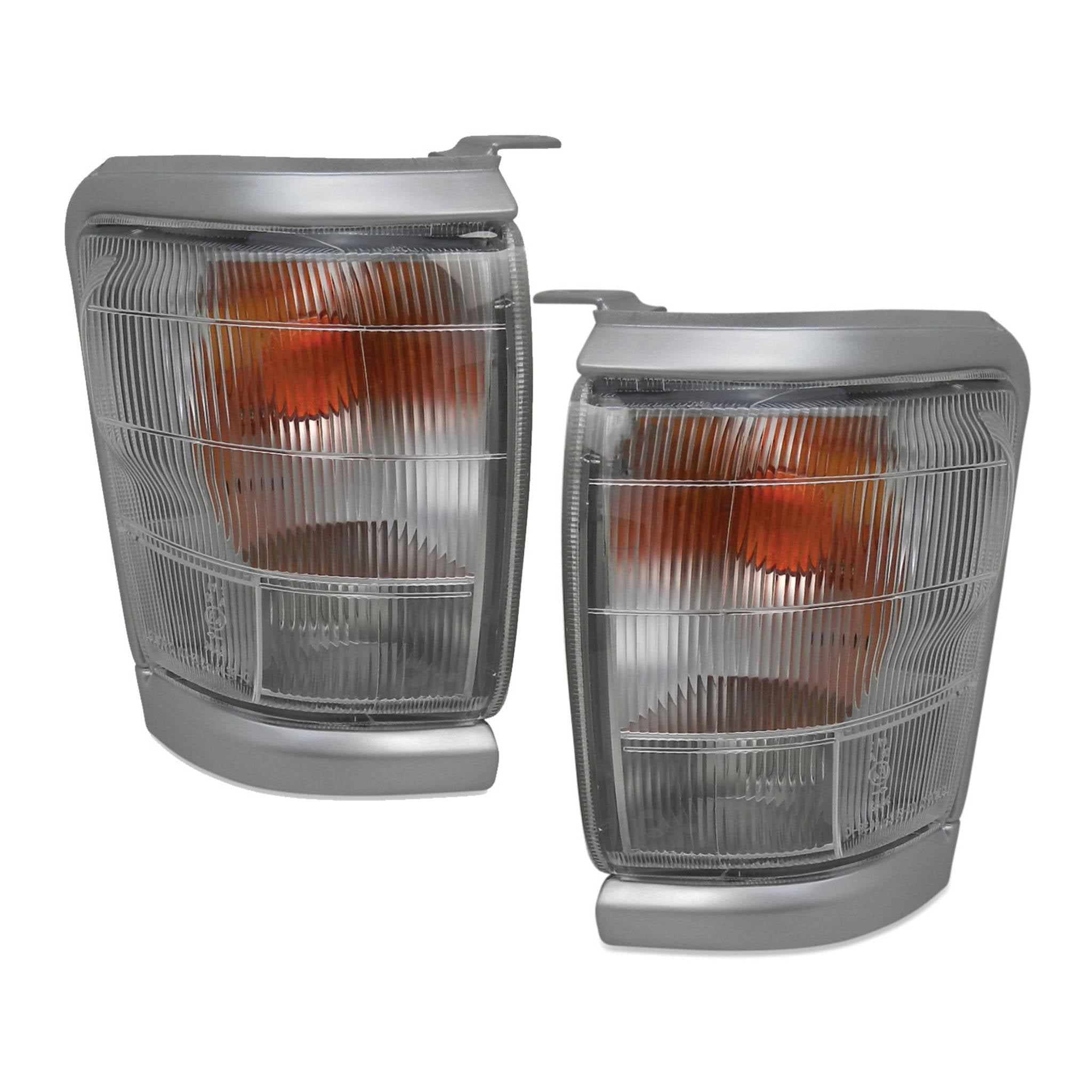Corner Indicator Park Lights Silver Grey PAIR Fits Toyota Hilux 2WD 19 ...