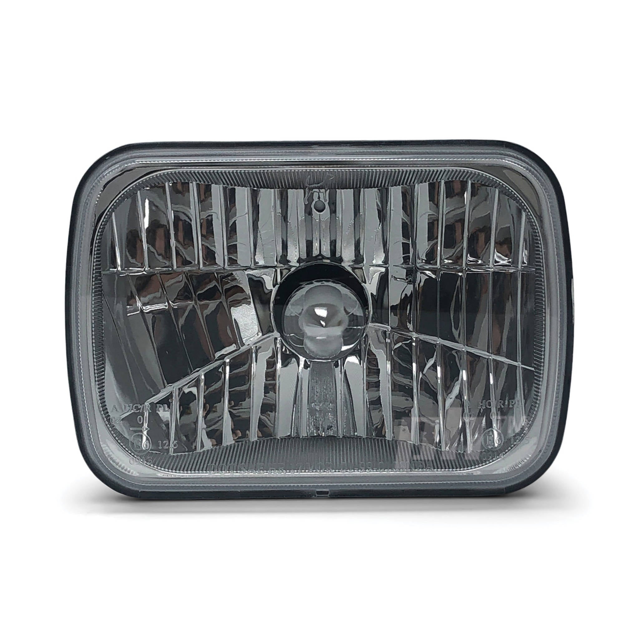 Headlight 7x5 Inch Rectangle Semi Sealed Crystal Beam Fits Toyota Hilu ...