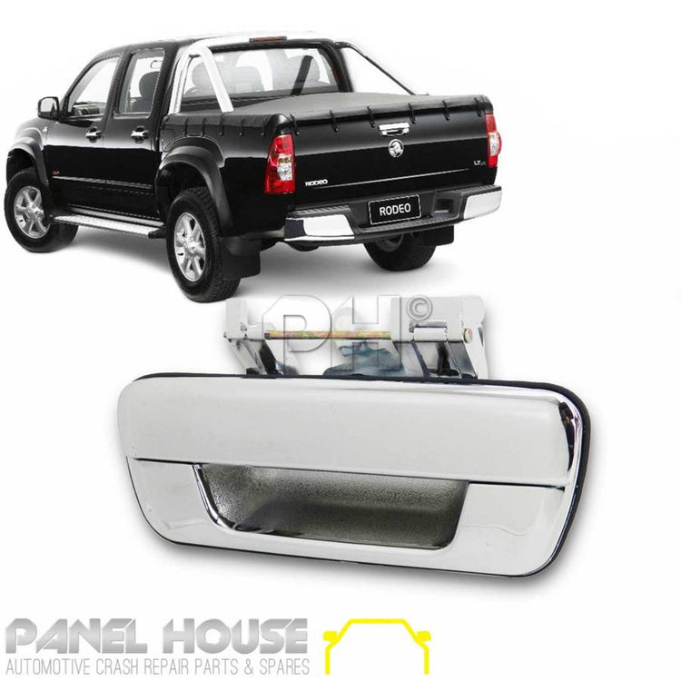 Tail Gate Handle Chrome No Hole Fits Holden Rodeo RA & Colorado RC ...