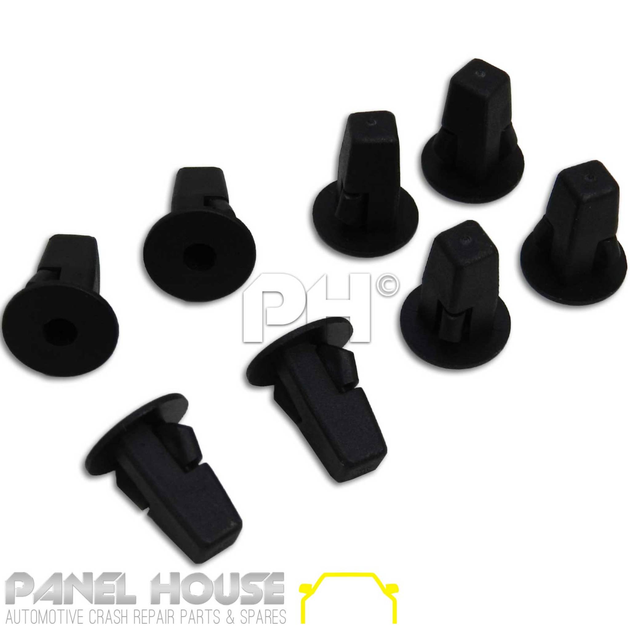 Mud Flap CLIP SET 8 Wheel Grommet Plastic Push Rivet Fits Toyota HILUX ...