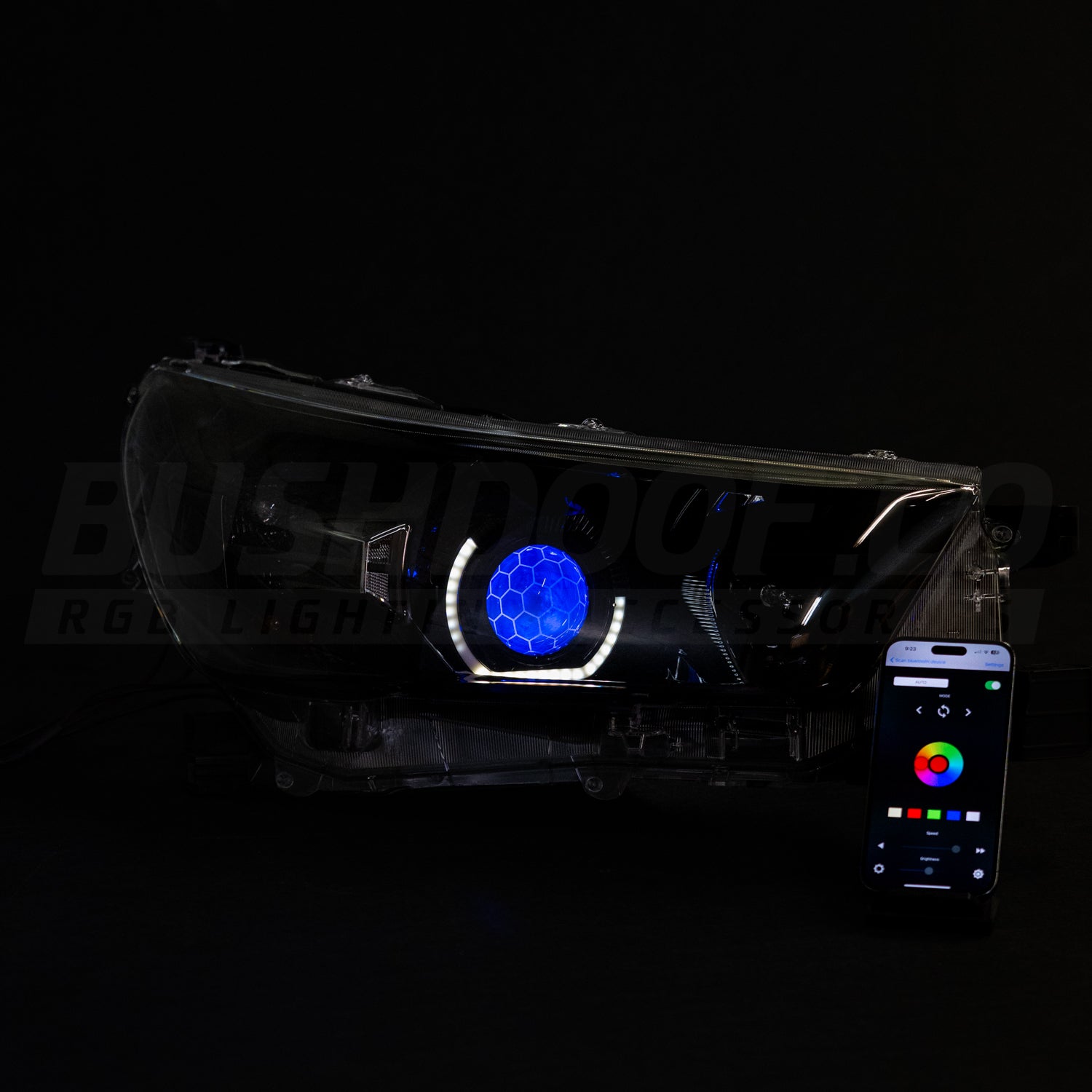 LED 'Angry Eye' Headlights to suit Toyota Hilux N80 – 4x4 Offroad Centre