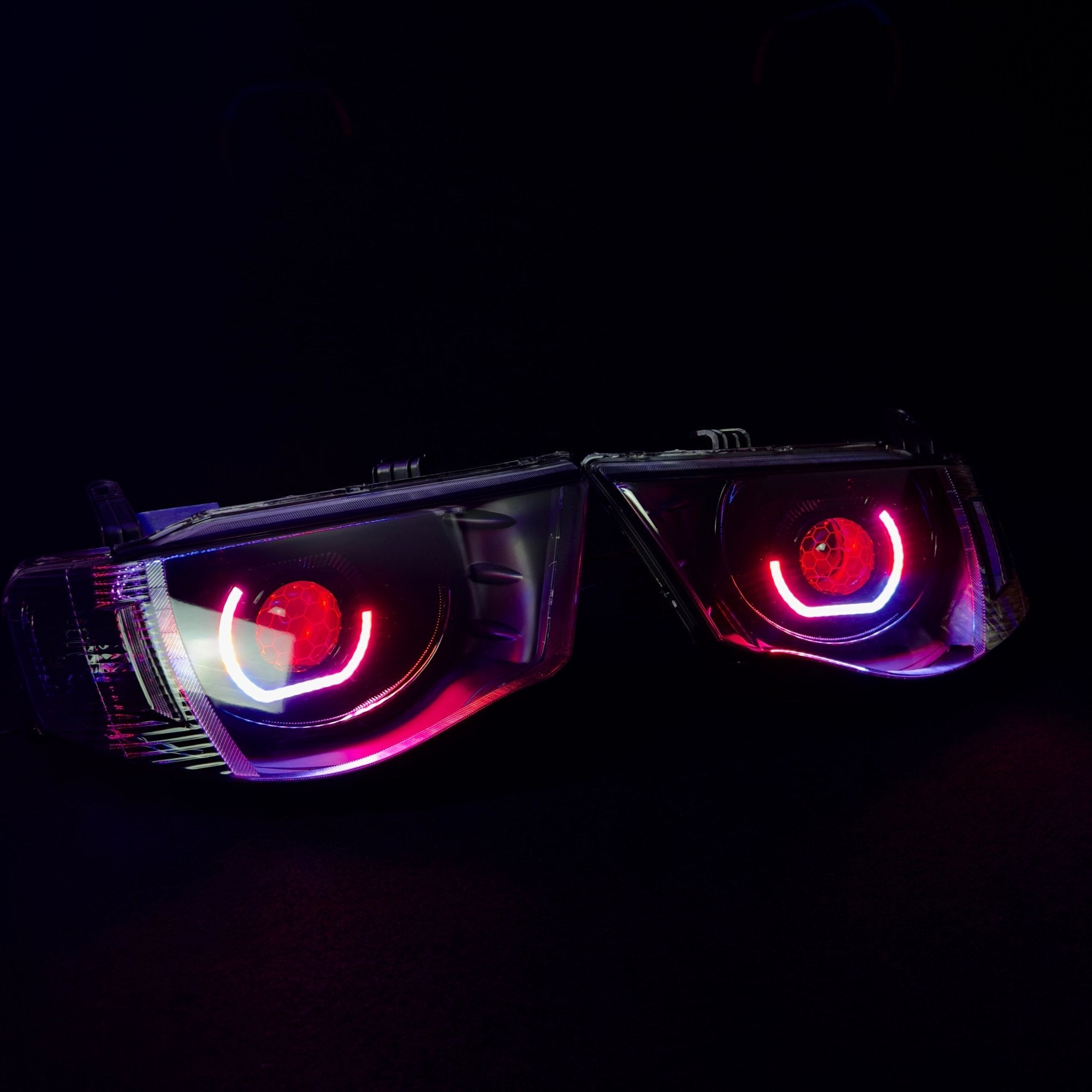 Mitsubishi MN Triton LED 'Angry Eye' Headlights – 4x4 Offroad Centre