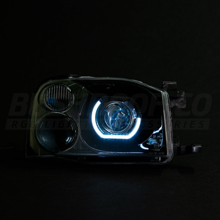 Nissan Navara D22 LED 'Angry Eye' Headlights – 4x4 Offroad Centre