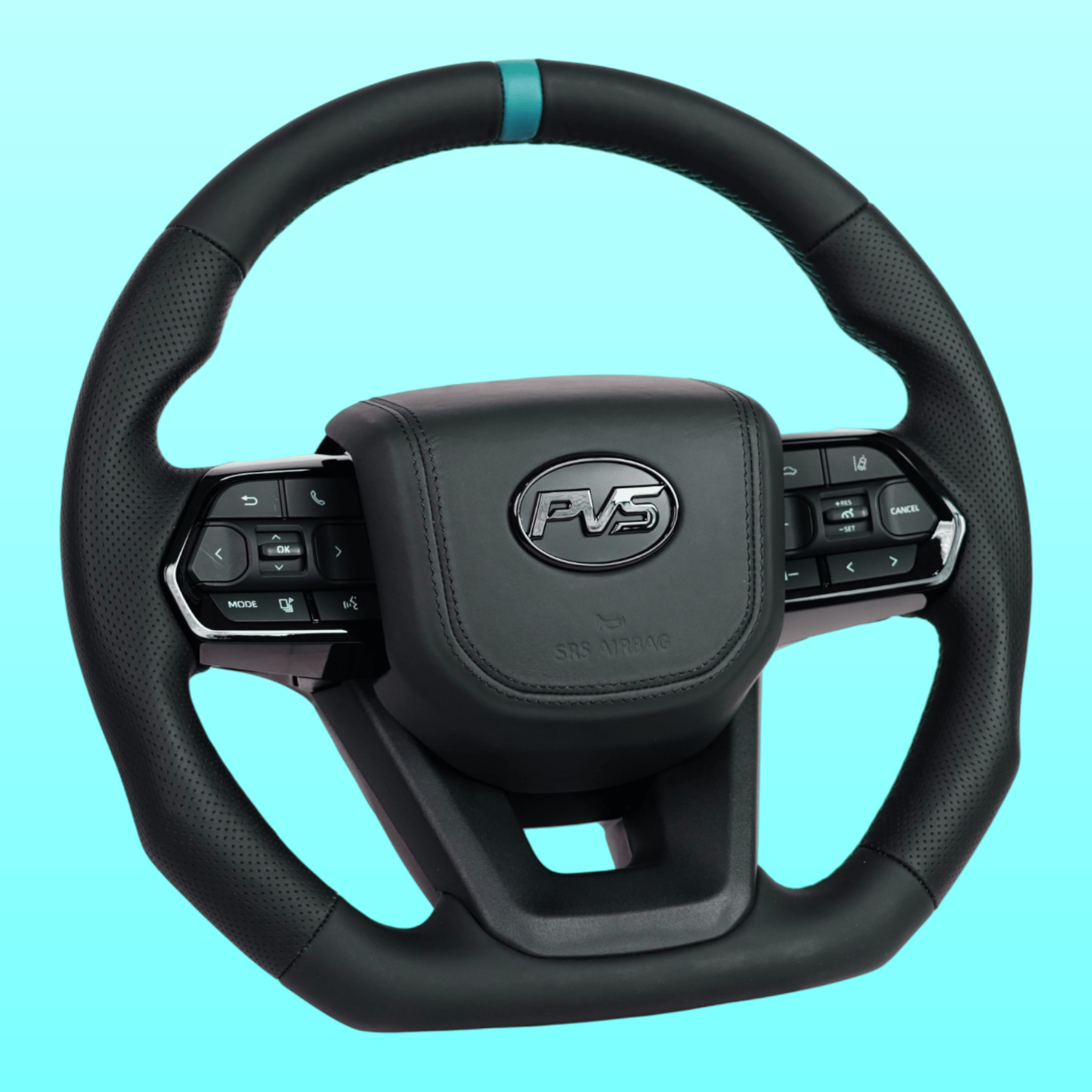Teal Limited Edition V5 Leather Steering Wheel Upgrade Kit for Toyota ...